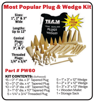 60 Piece Plug & Wedge Kit – The Firefighting Depot